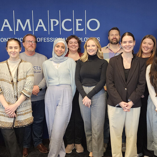 AMAPCEO hosts interns from the Ontario Legislative Intern Program | AMAPCEO