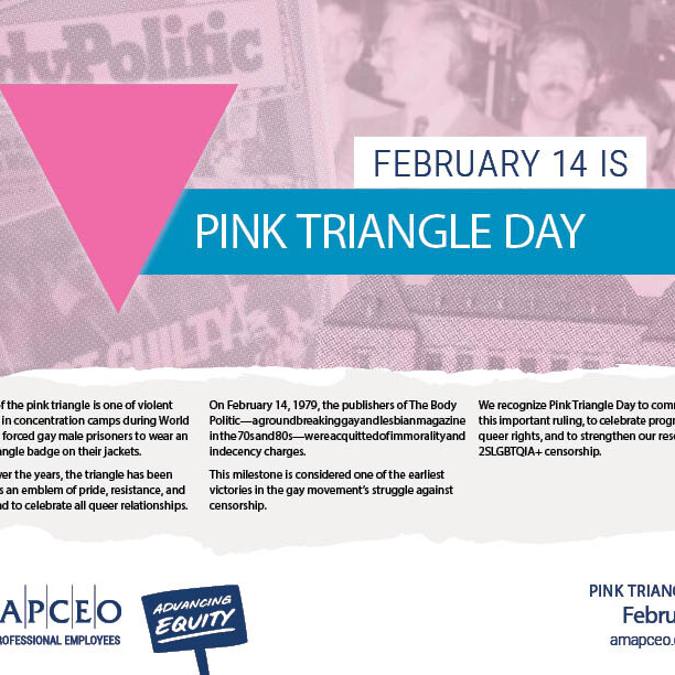 Pink Triangle Day | AMAPCEO